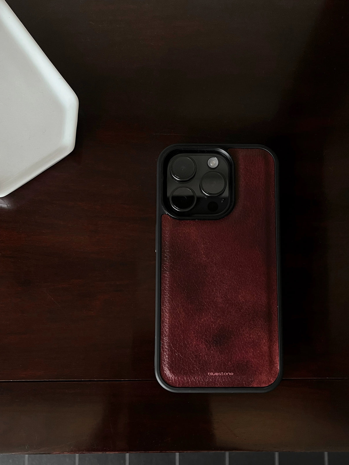 IPhone Case Burgundy Red Vegan Leather – All the beautiful things