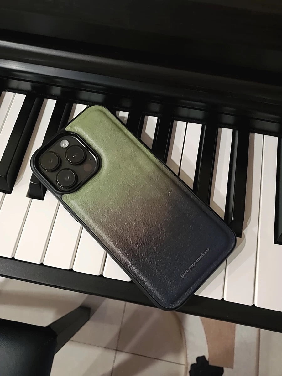 IPhone Case Plum Green Vegan Leather – All the beautiful things